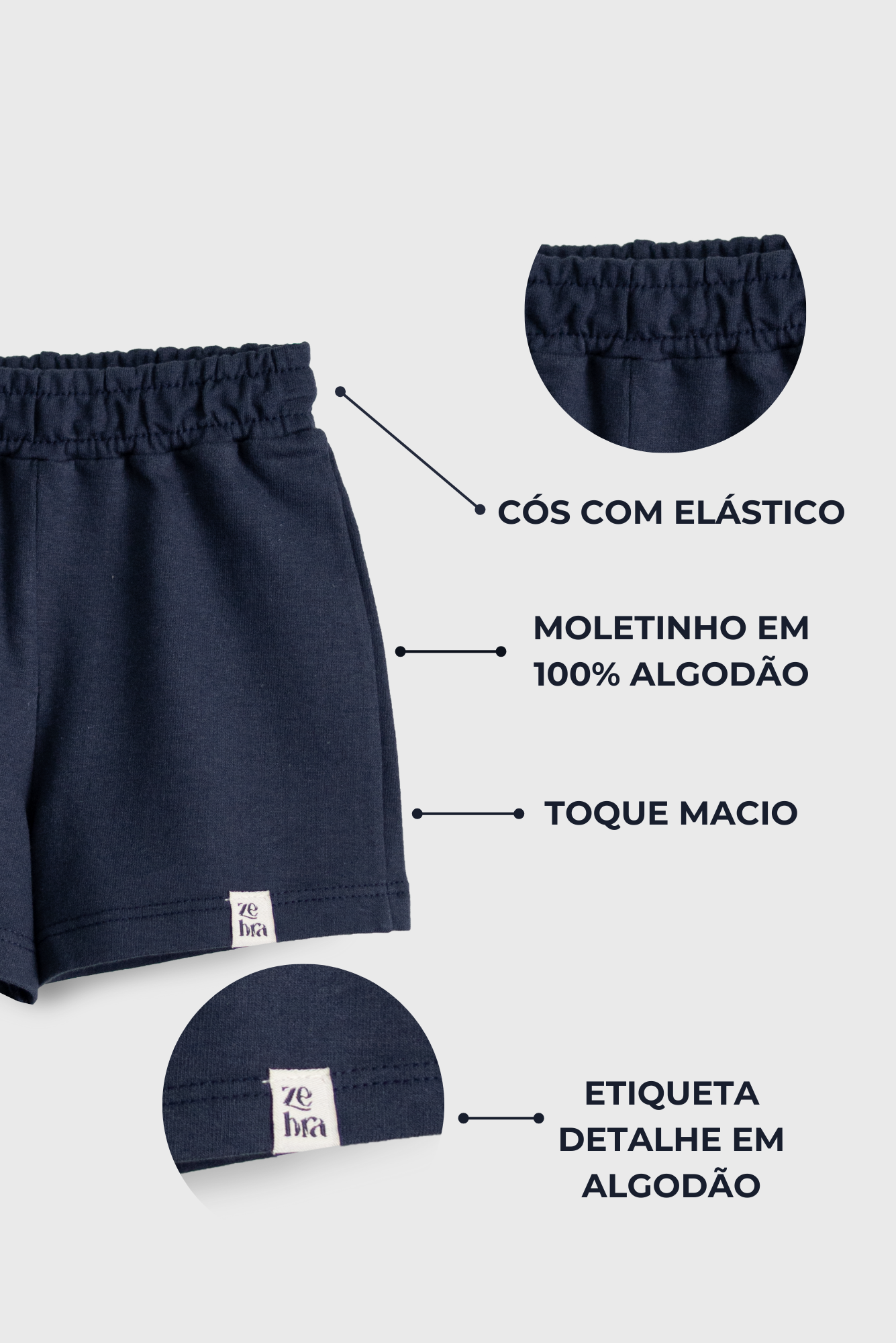 Bermuda Infantil Basic OCEAN